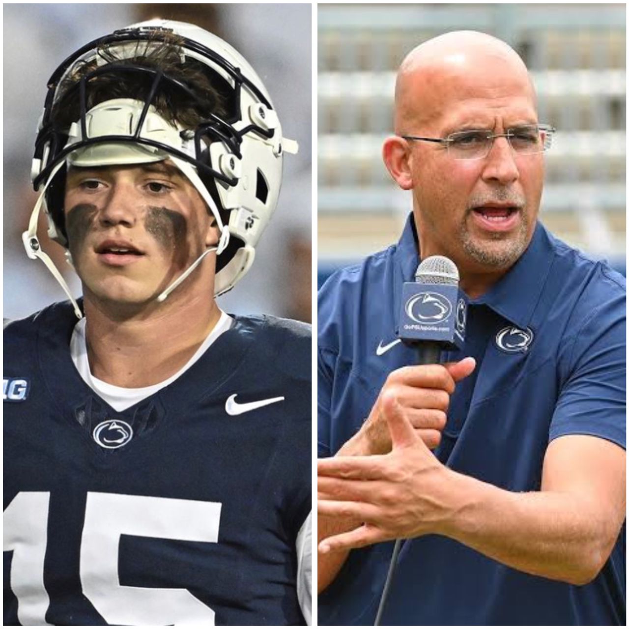 BREAKING: The Penn State coach, James Franklin, receives the Associated Press College Football ...